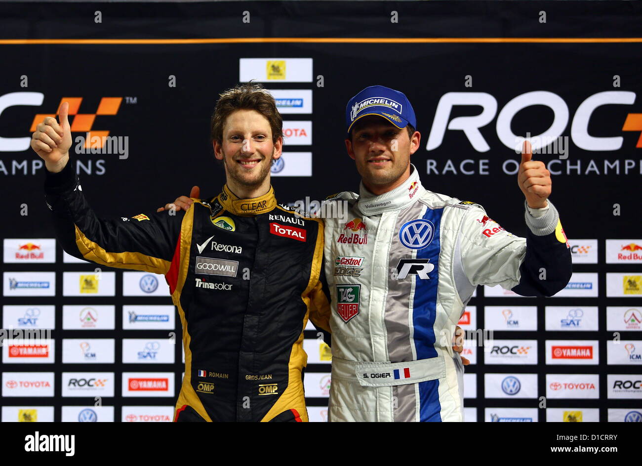 15.12.2012. Bangkok, THAILAND; Michael Schumacher and Sebastian Vettel ...