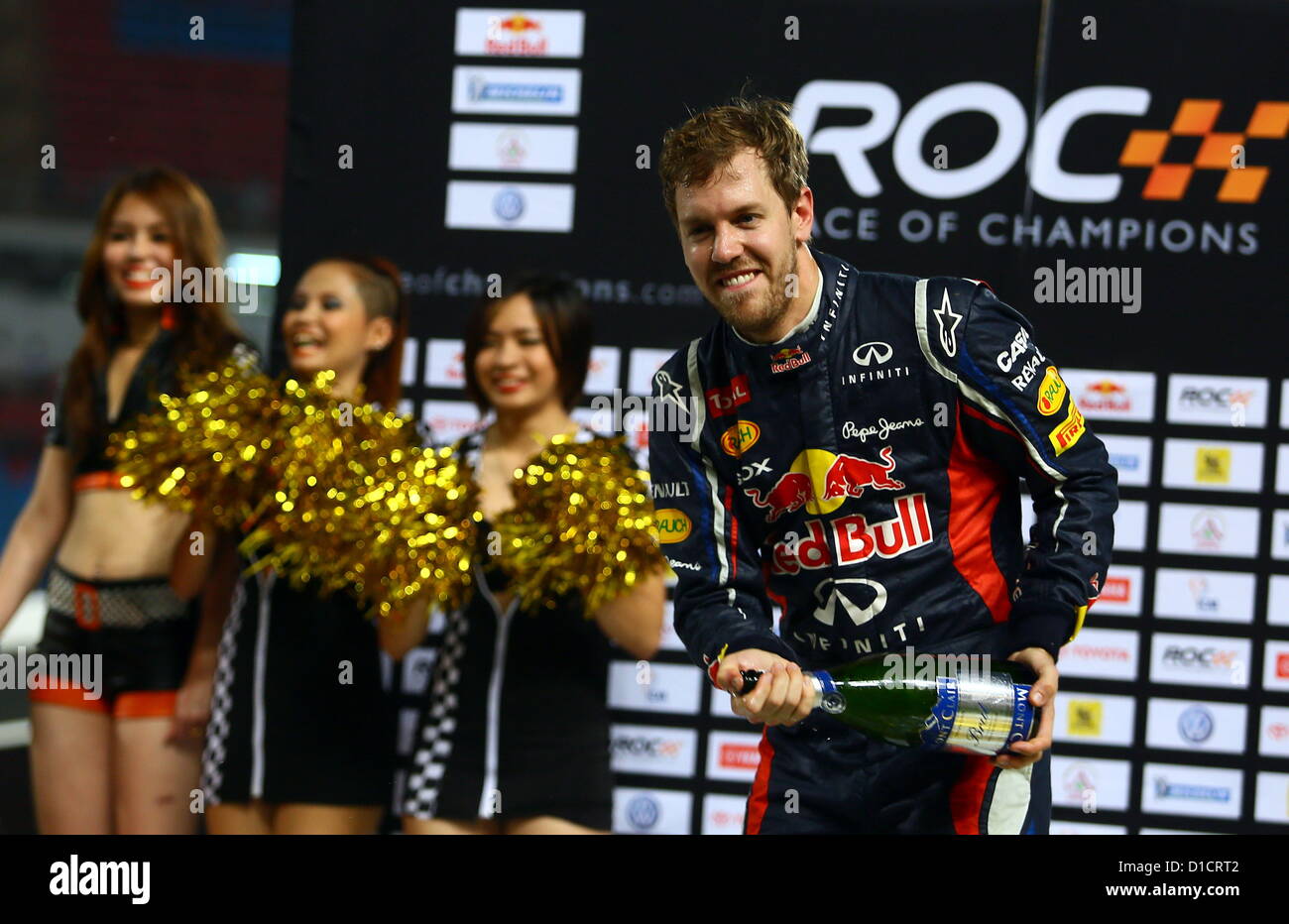 15.12.2012. Bangkok, THAILAND; Michael Schumacher and Sebastian Vettel ...