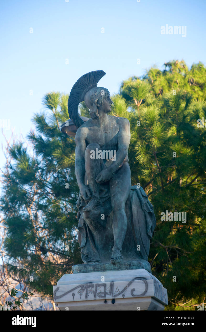 Bronze Statue of Greek Hero Theseus, Athens, Greece Stock Photo - Alamy