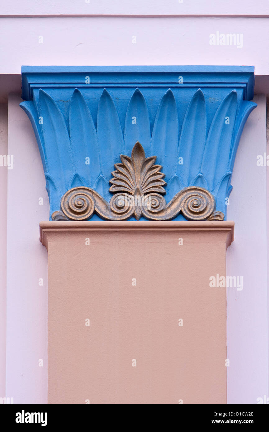 Art Deco Column Decoration, Napier, north island, New Zealand Stock ...