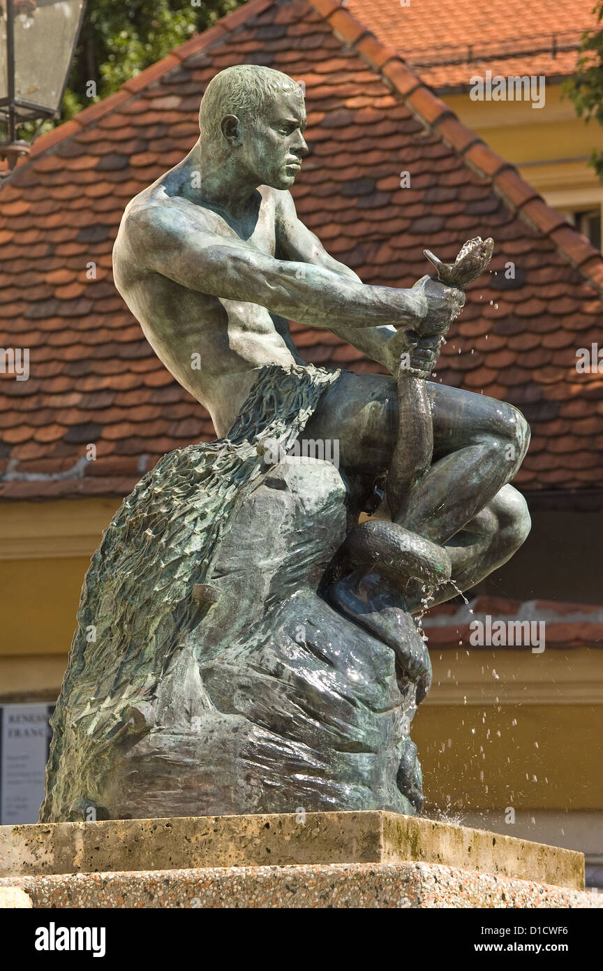 Zagreb stone gate sculpture hi-res stock photography and images - Alamy