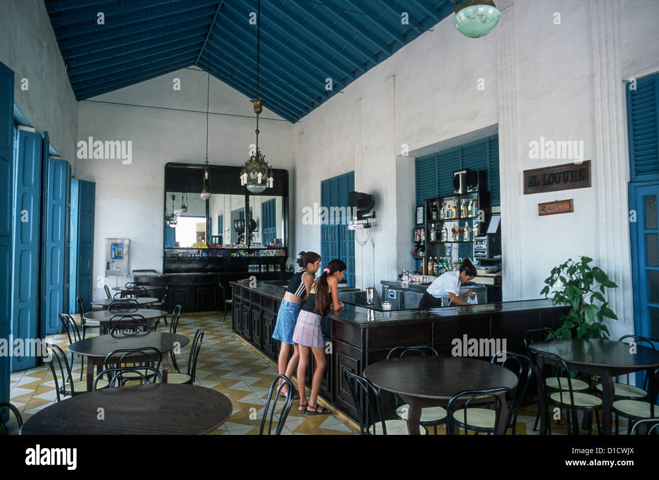 Interior of a bar, Remedios, Cuba Stock Photo - Alamy