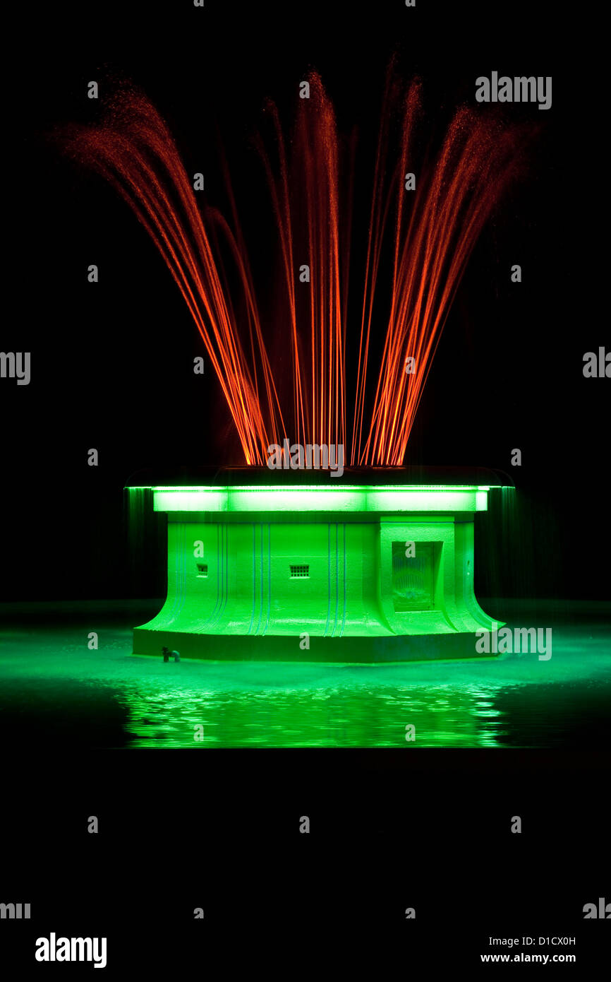 Fountain napier night hi-res stock photography and images - Alamy
