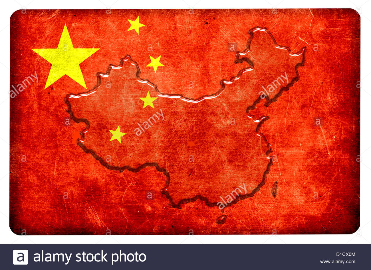 Red Map Of China Stock Photos & Red Map Of China Stock Images - Alamy