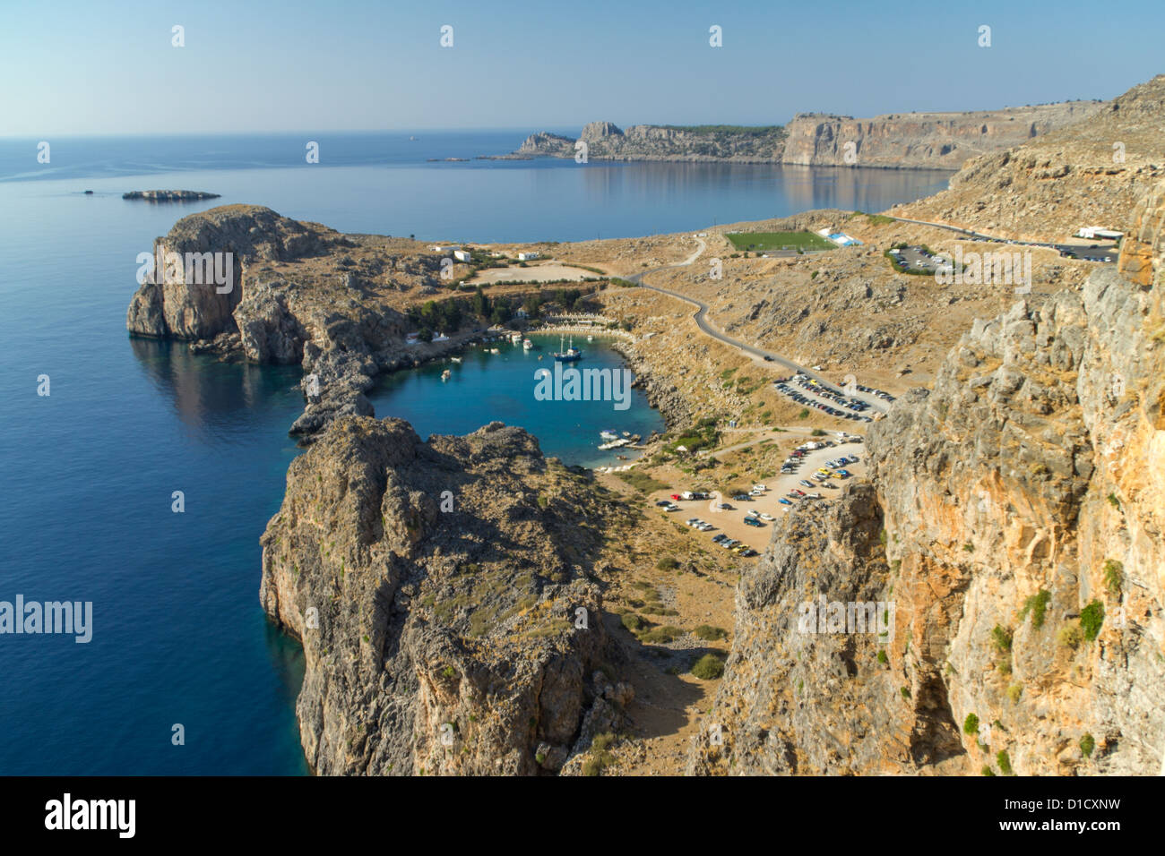 Lindos small beach greece hi-res stock photography and images - Alamy