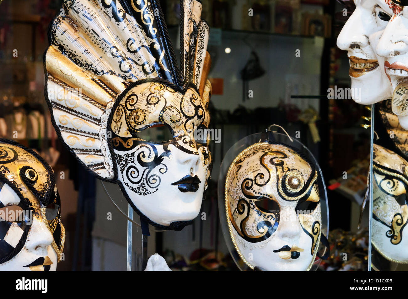 Colourful Venetian face masks, Venice, Italy Stock Photo - Alamy