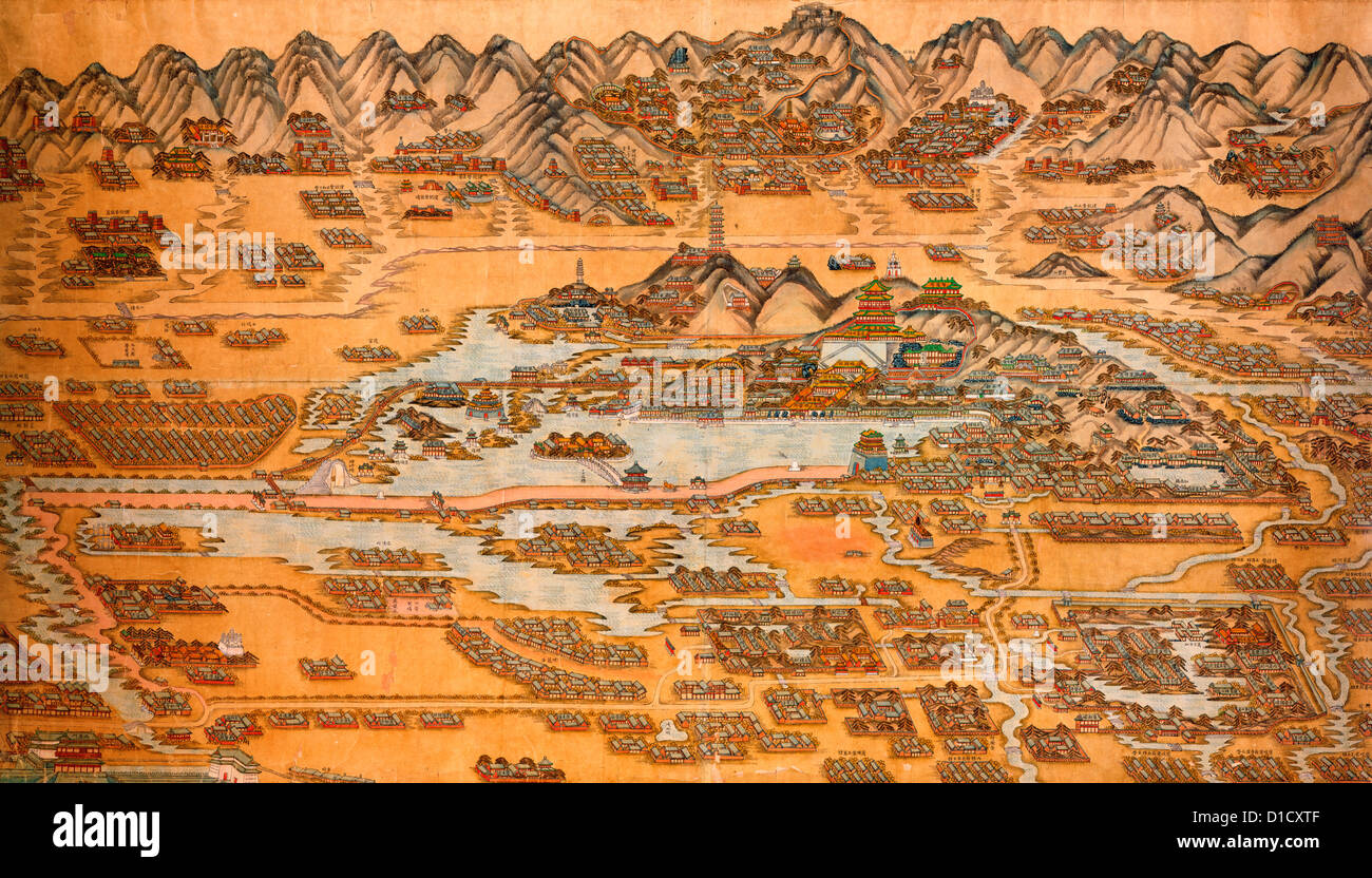 Beijing map hi-res stock photography and images - Alamy