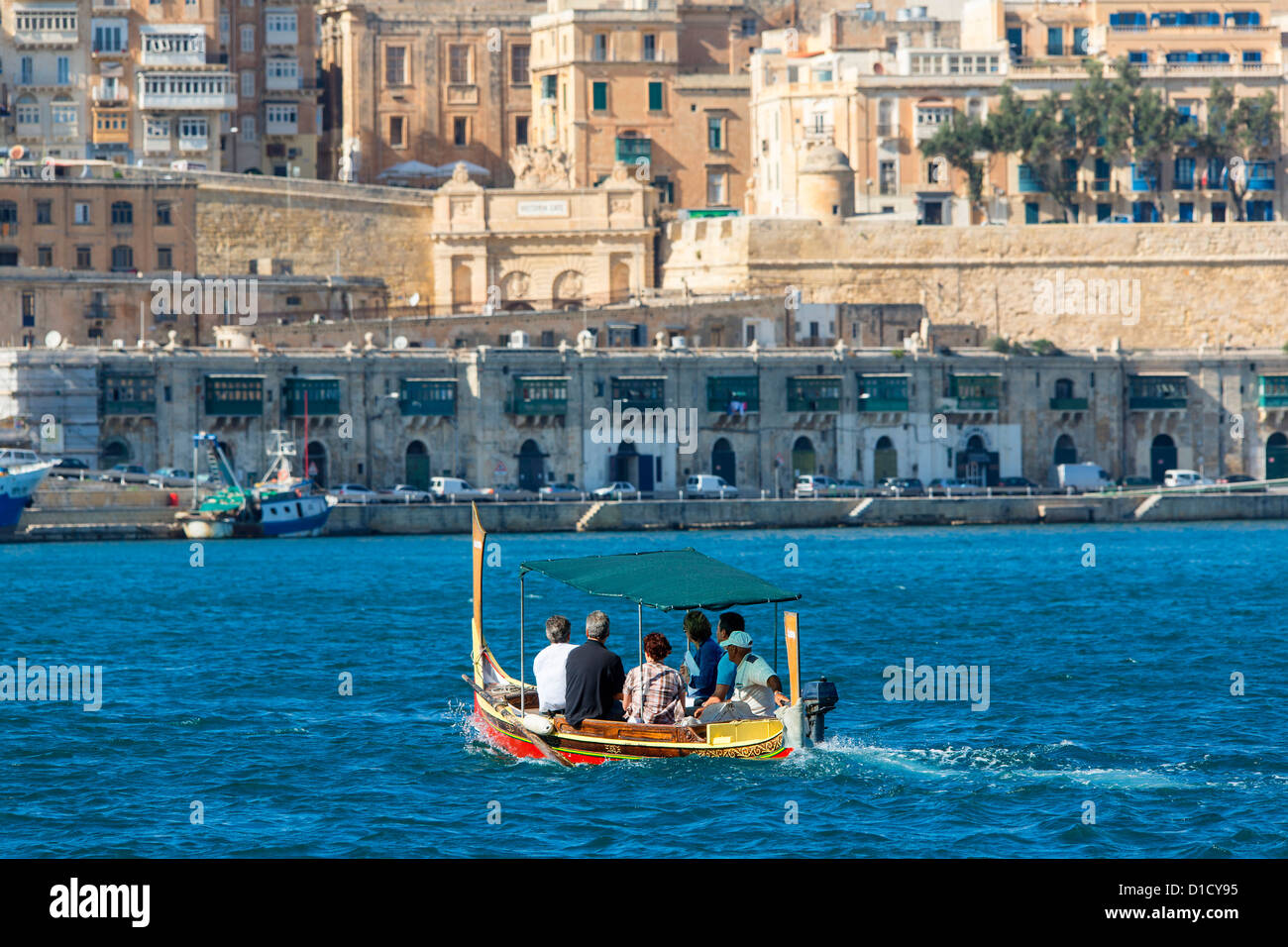 Malta, Boat Ship in Valletta Stock Photo - Alamy