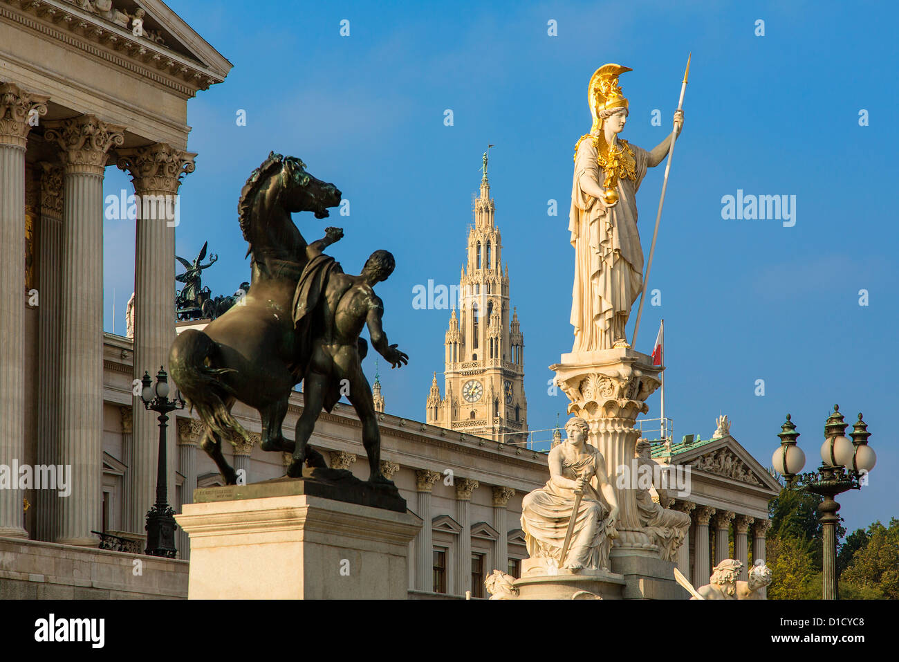Austria, Vienna, Austrian Parliament Building Stock Photo - Alamy
