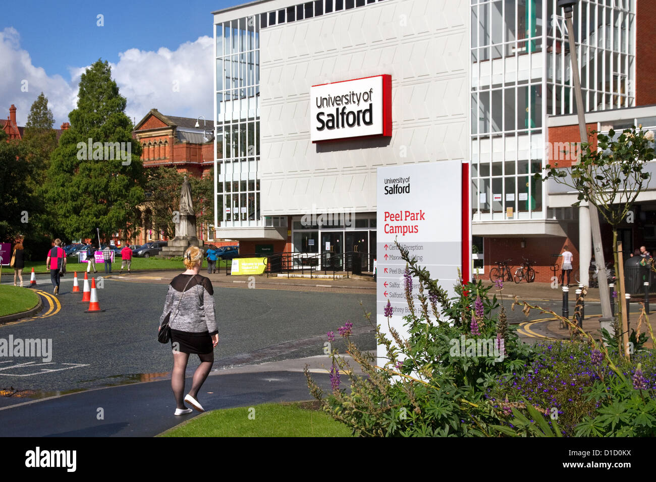 Peel Park Campus (main campus), ( Maxwell building - centre ...