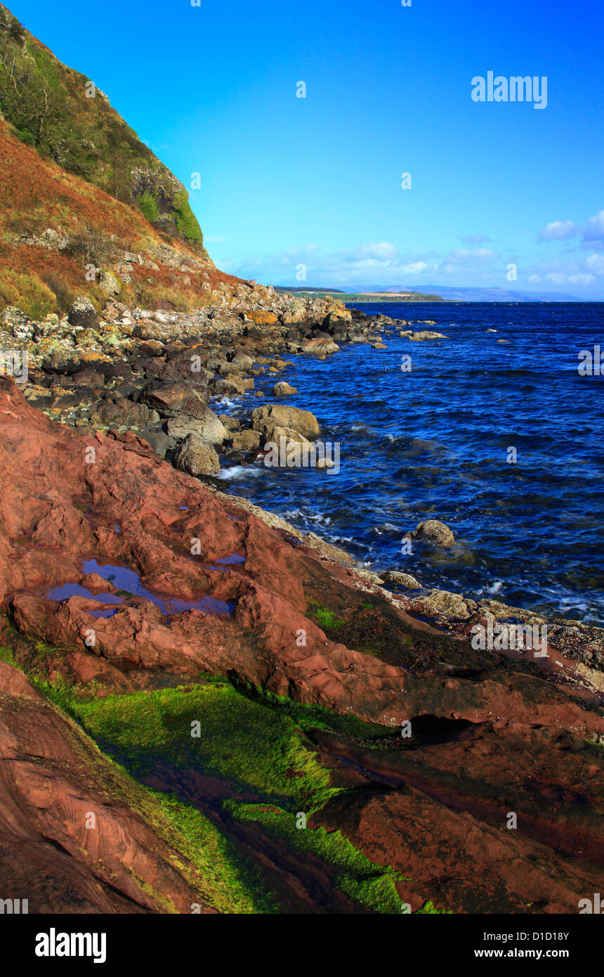 Bute's wild southern coastline, Isle Of Bute, Bute and Argyll, Scotland ...