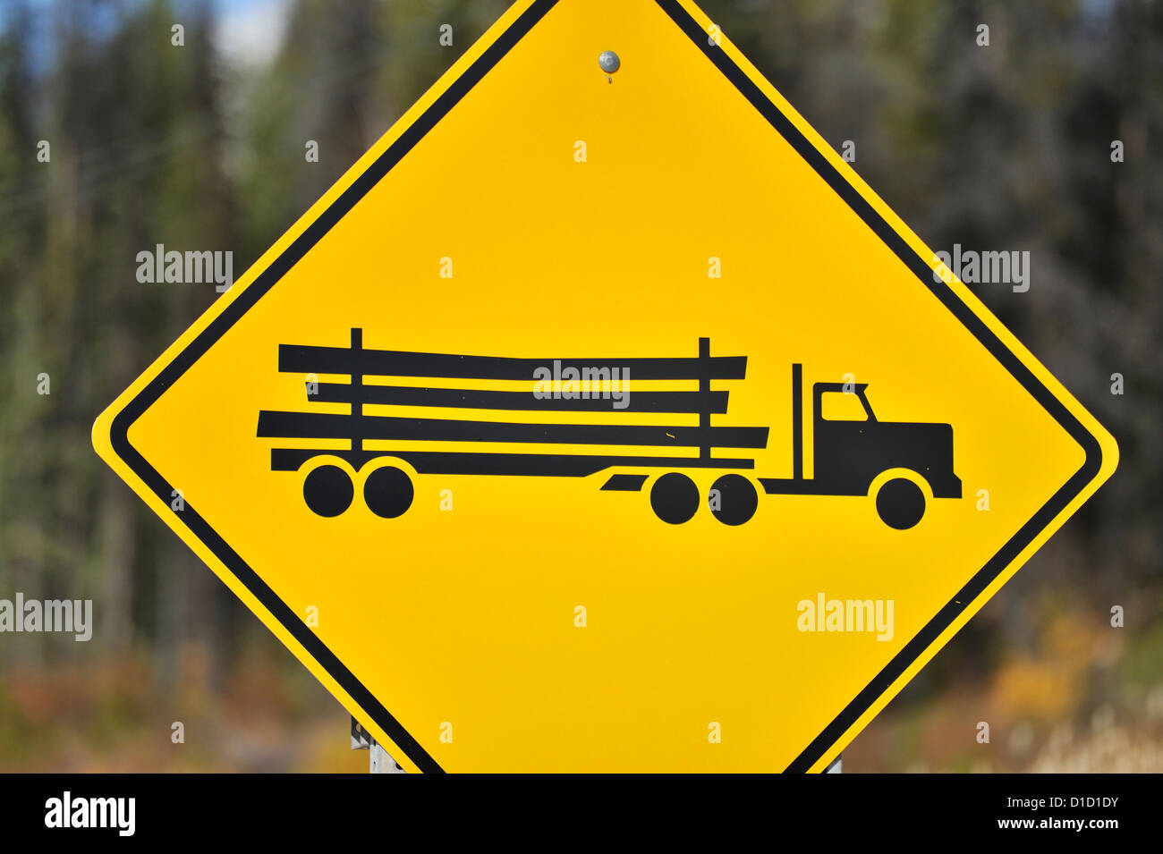 Logging warning sign hi-res stock photography and images - Alamy