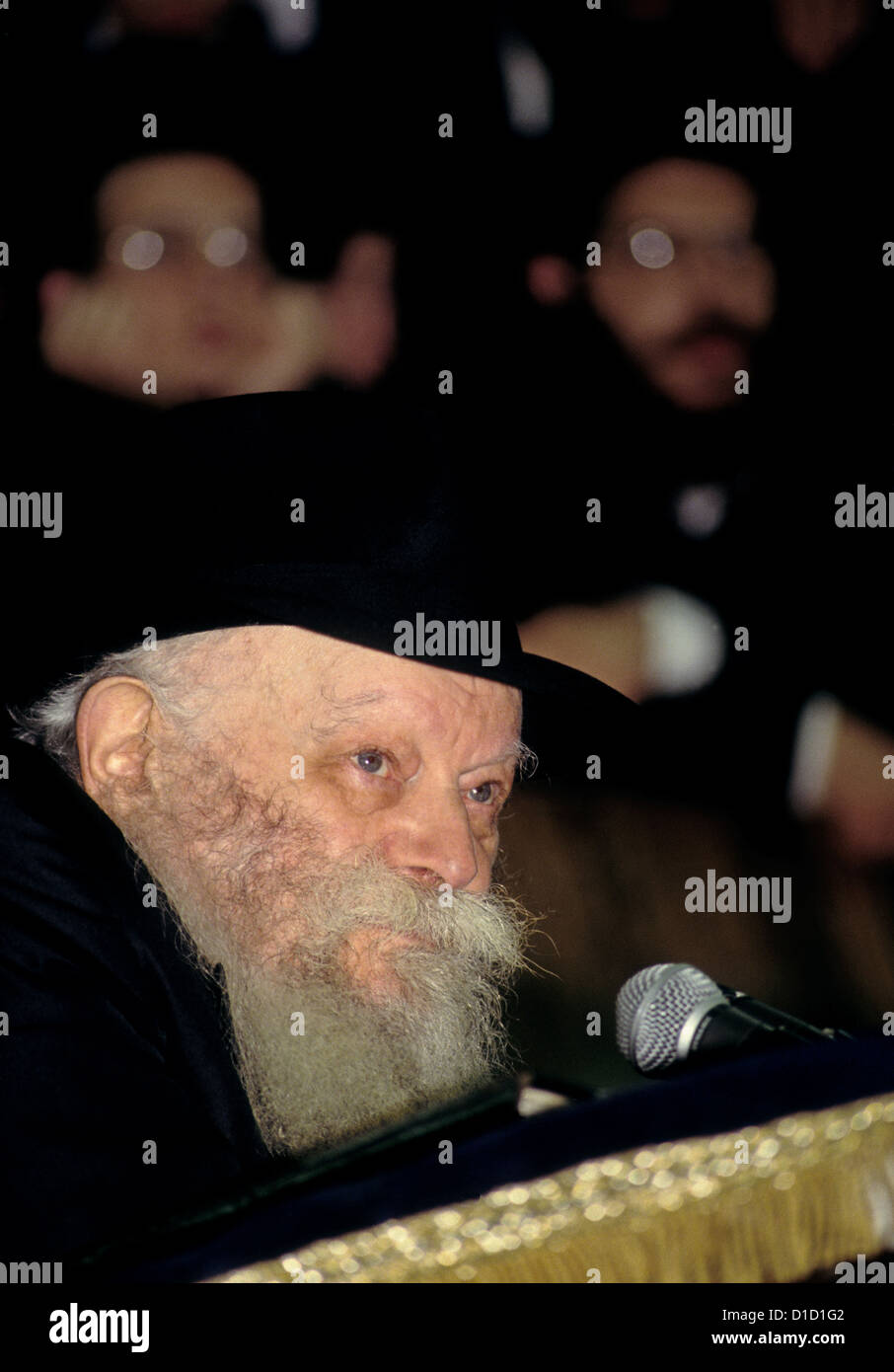 Grand Rebbe Menachem Schneerson at the Lubavitcher World Headquarters ...
