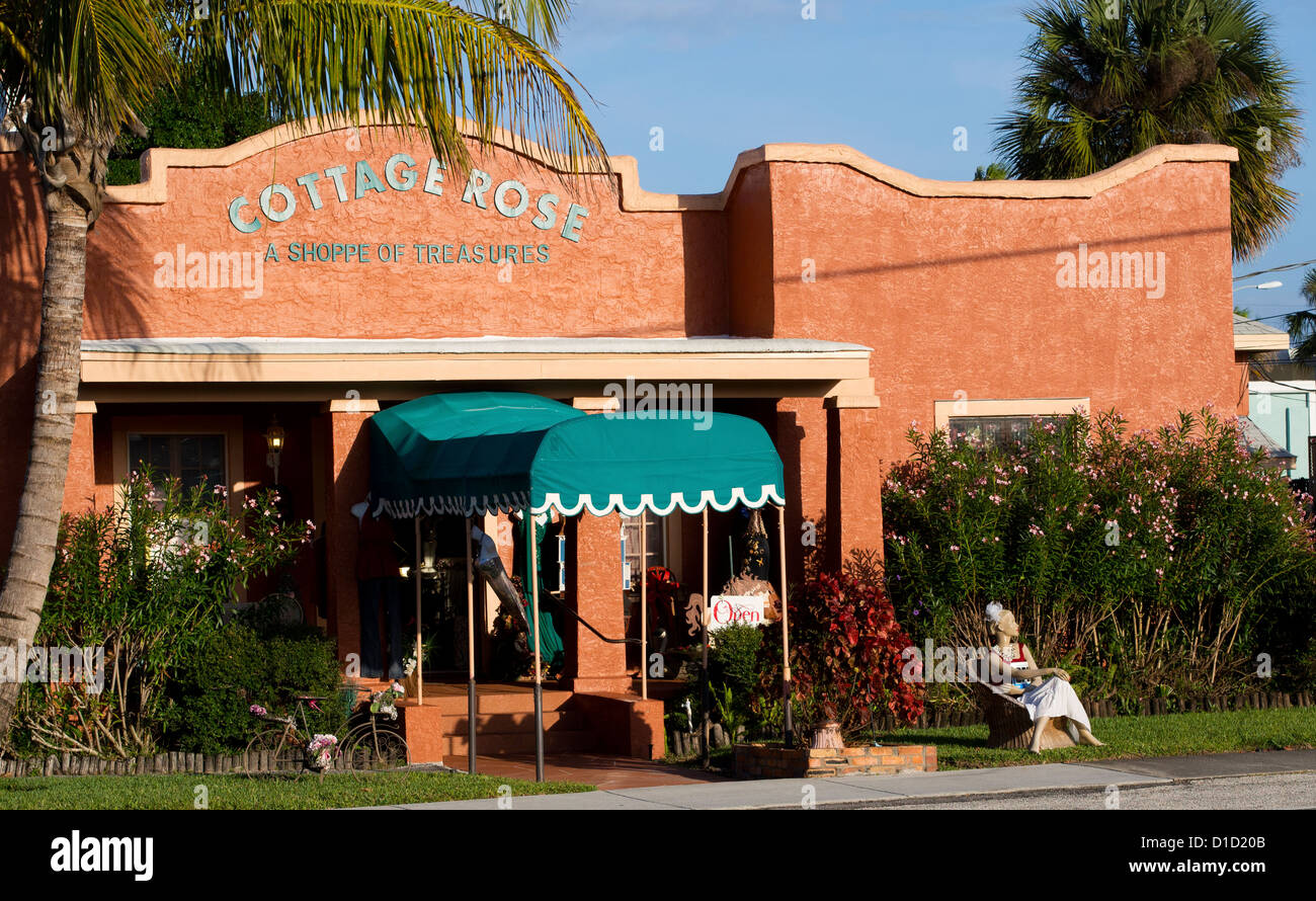 Cottage Rose Shoppe of Treasures in Indialantic Florida between the ...