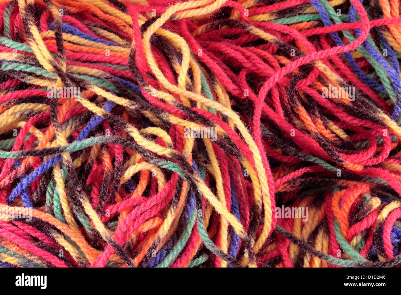 Bright Multicoloured Wool Stock Photo - Alamy