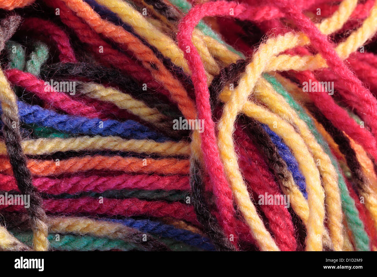 A mass of coloured wool hi-res stock photography and images - Alamy