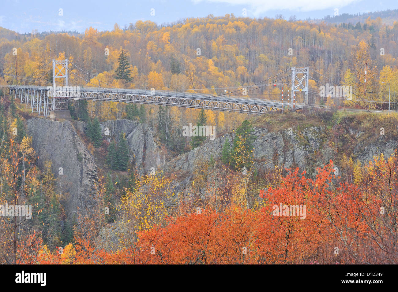 Hagwilget Canyon and bridge, British Columbia, Canada Stock Photo - Alamy