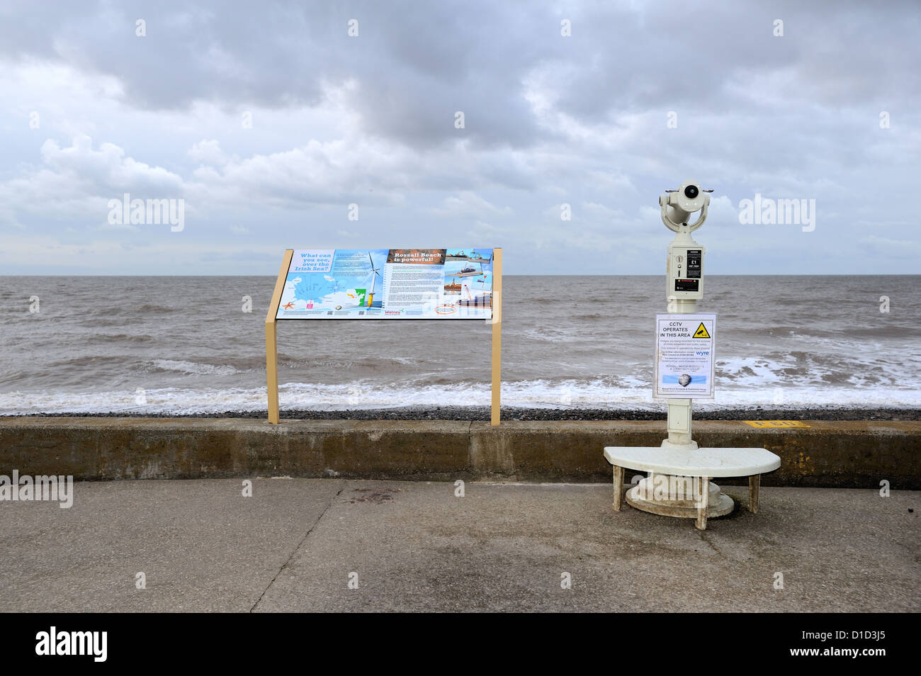 The sea front at Cleveleys Stock Photo - Alamy