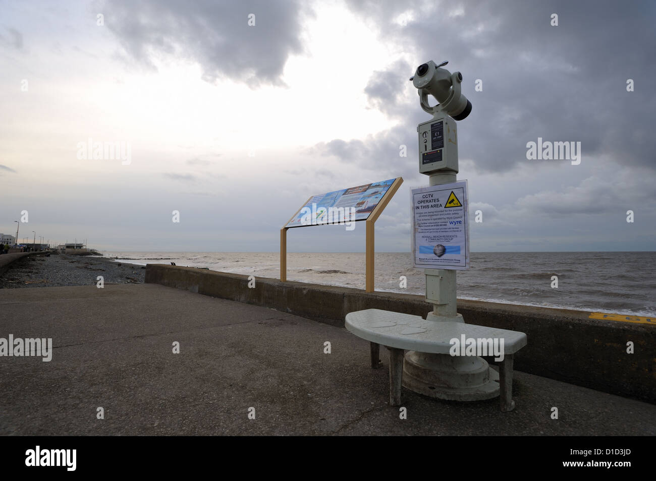 The sea front at Cleveleys Stock Photo - Alamy