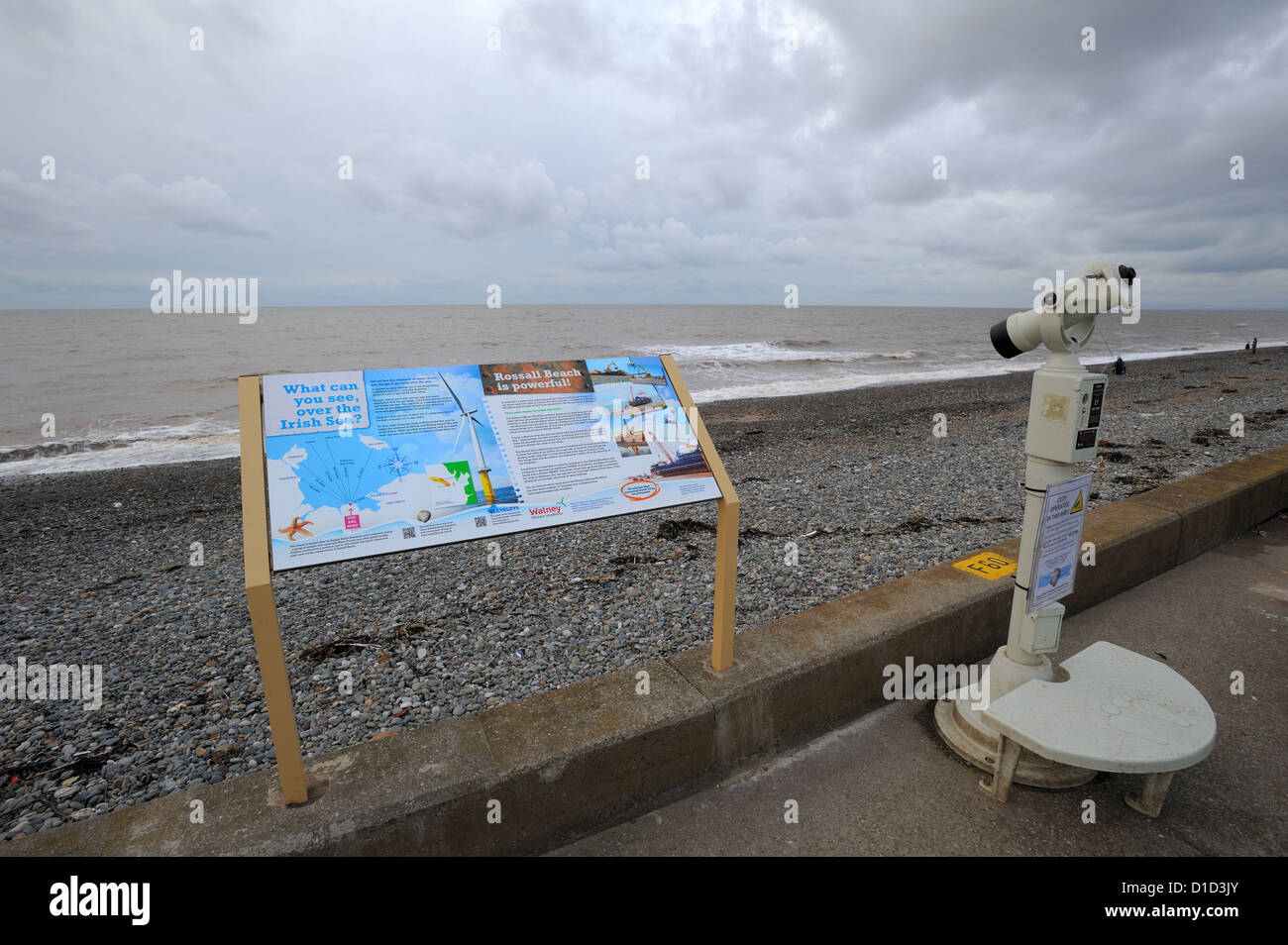 The sea front at Cleveleys, Blackpool Stock Photo - Alamy