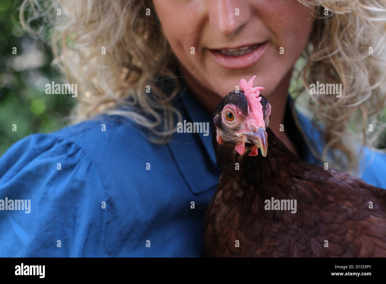 Woman Holding Chicken High Resolution Stock Photography and Images - Alamy