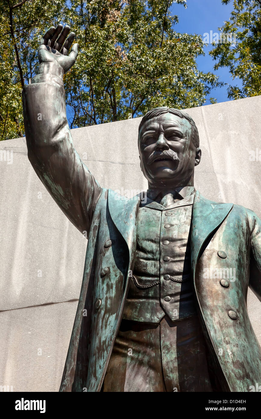Theodore Roosevelt Statue Memorial Roosevelt Island Washington DC Stock ...