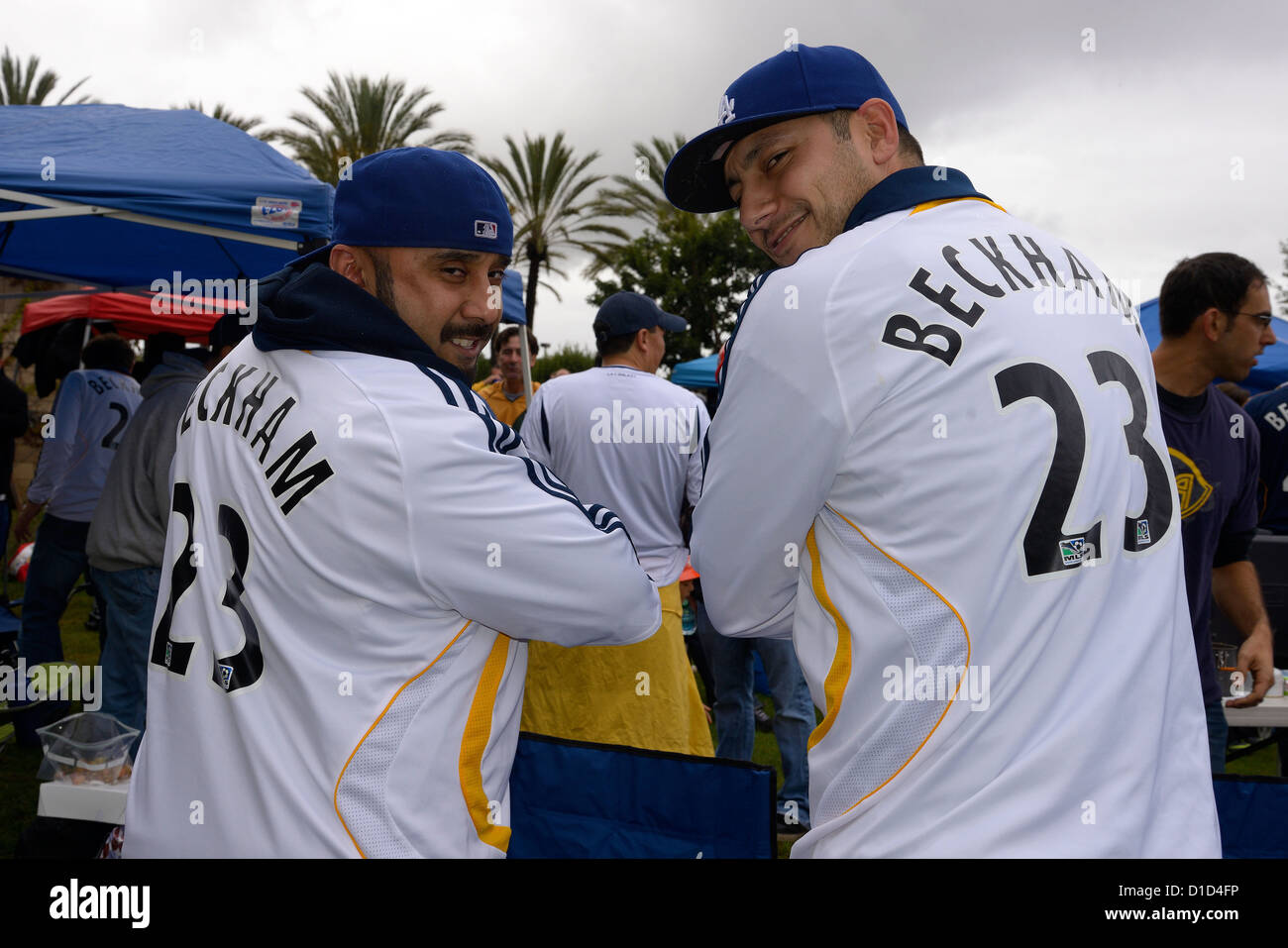 La galaxy football fans beckham hi-res stock photography and images - Alamy