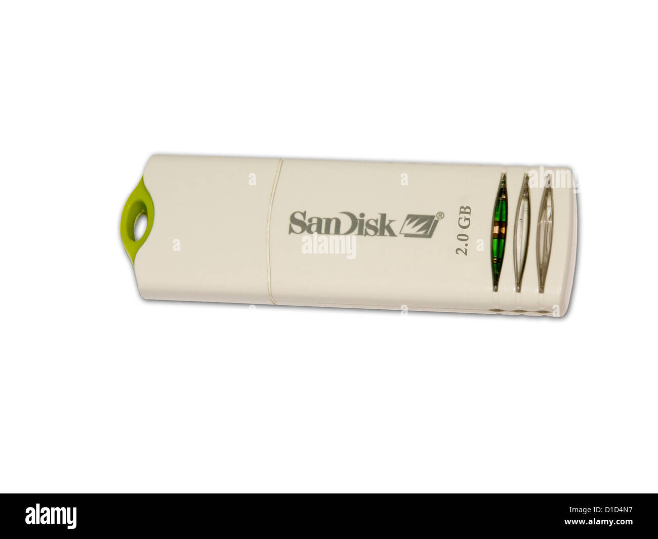 Flash drive / memory stick device on plain white background Stock Photo ...