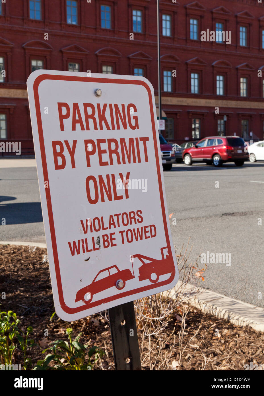 Car parking warning sign hi-res stock photography and images - Alamy