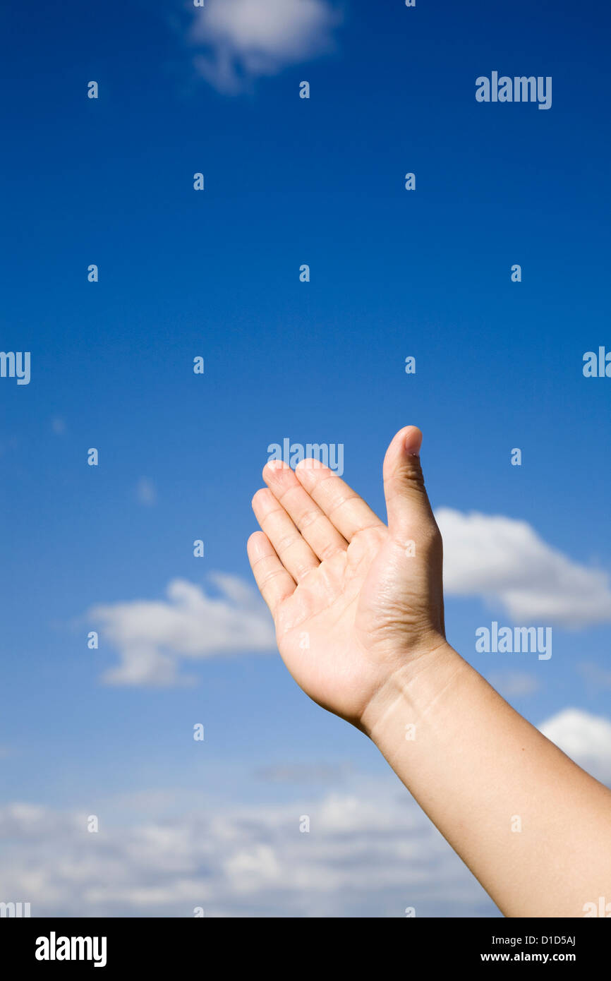 Hand reach sky Stock Photo - Alamy