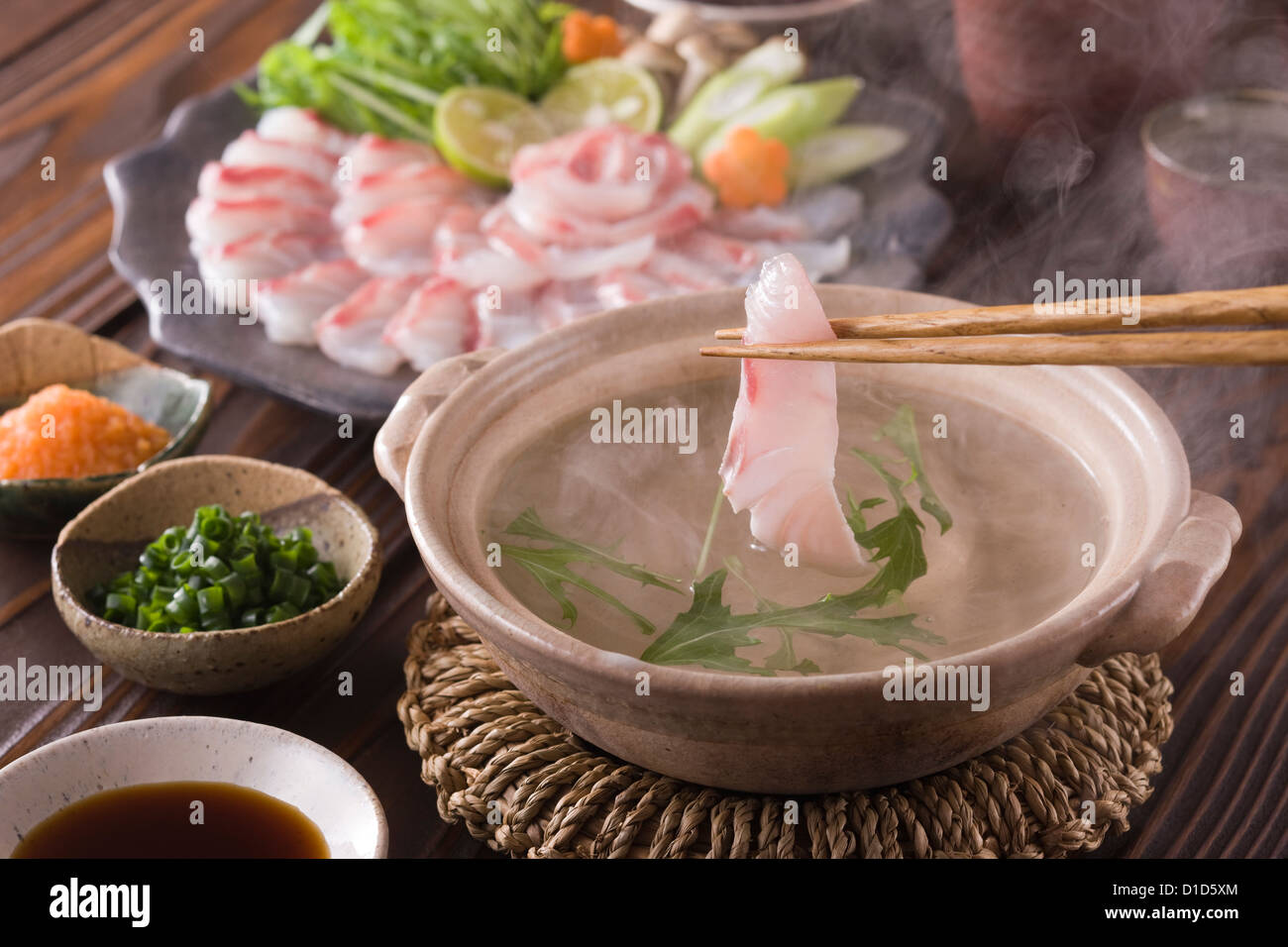 Seafood Shabu Shabu Stock Photo - Alamy