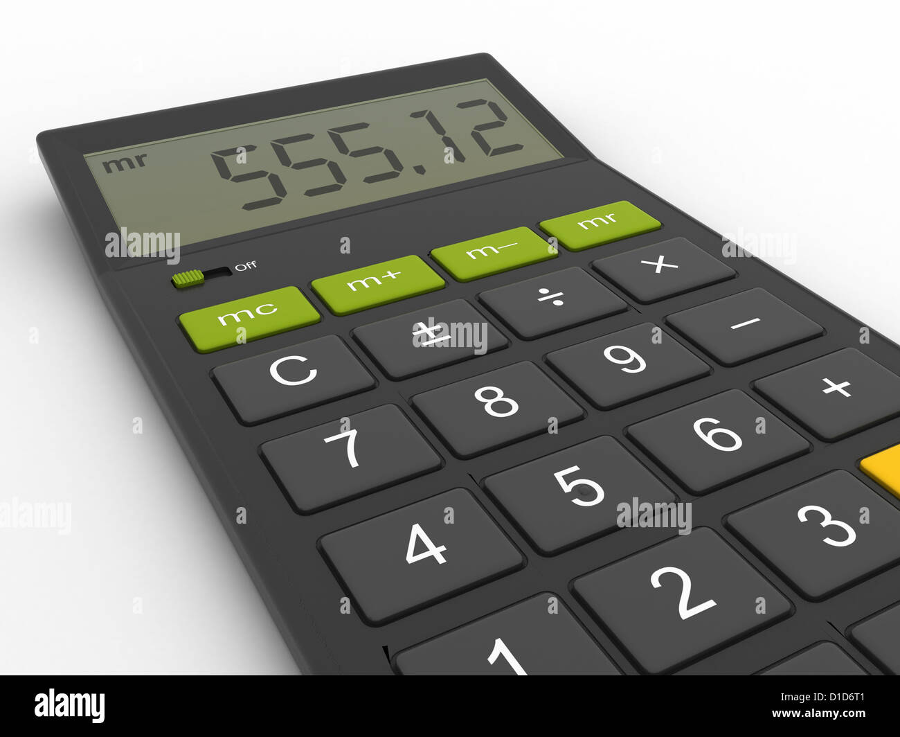 Modern Desktop Calculator with Big Display Stock Photo - Alamy
