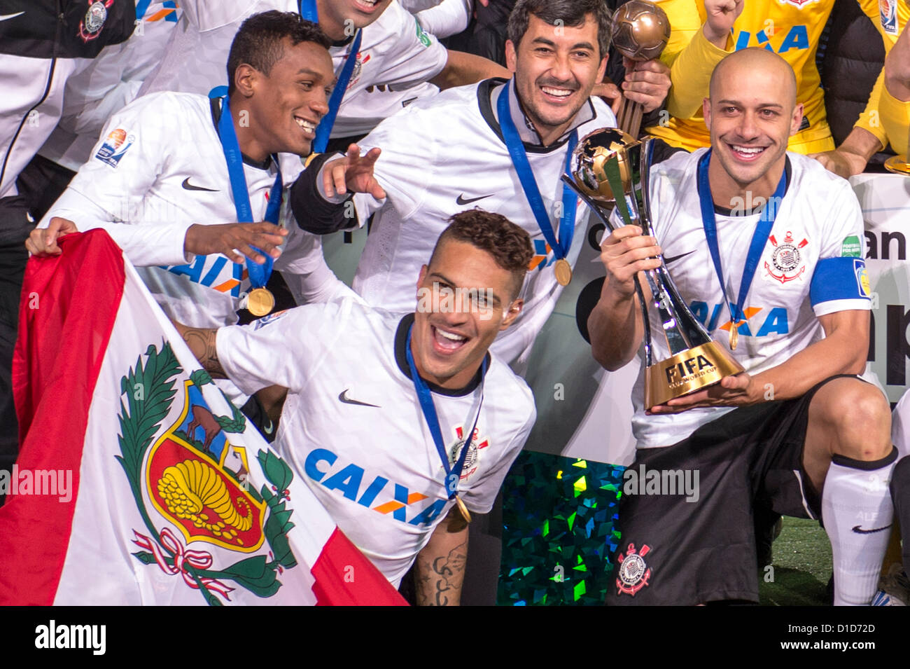 Kanagawa, Japan. 16th December 2012. Corinthians team group ...