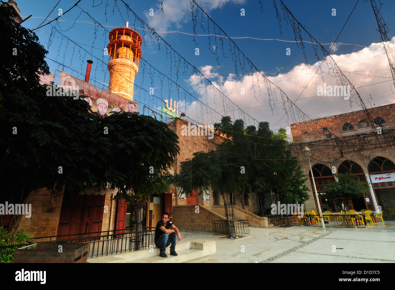 Bab El-Saray Mosque, Sidone/ Saida suk (market), South Lebanon Stock ...