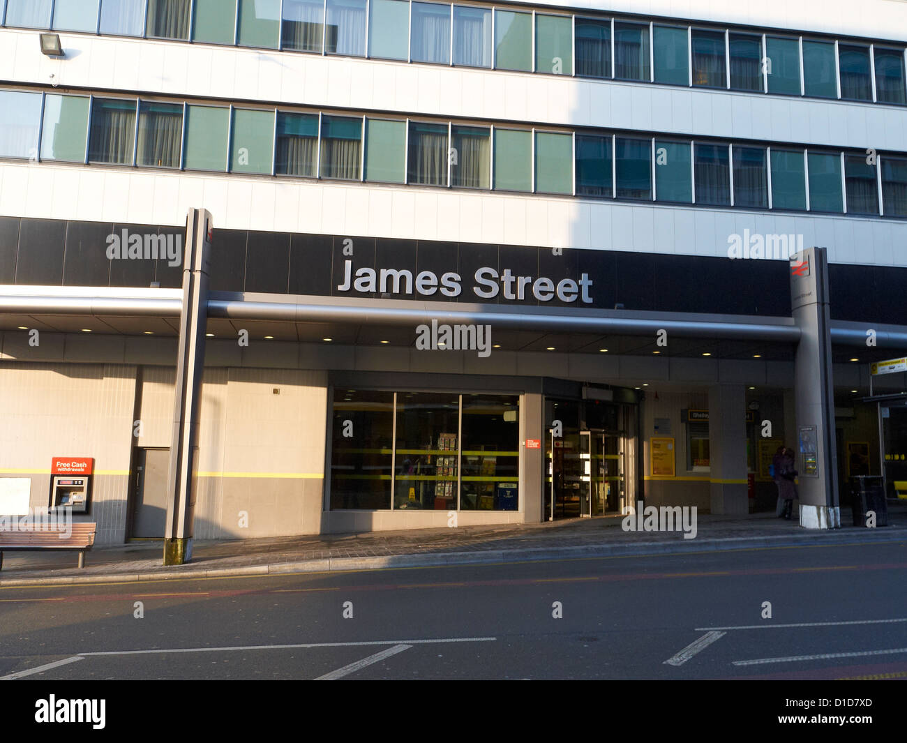 Entrance to James Street railway station in Liverpool UK Stock Photo ...