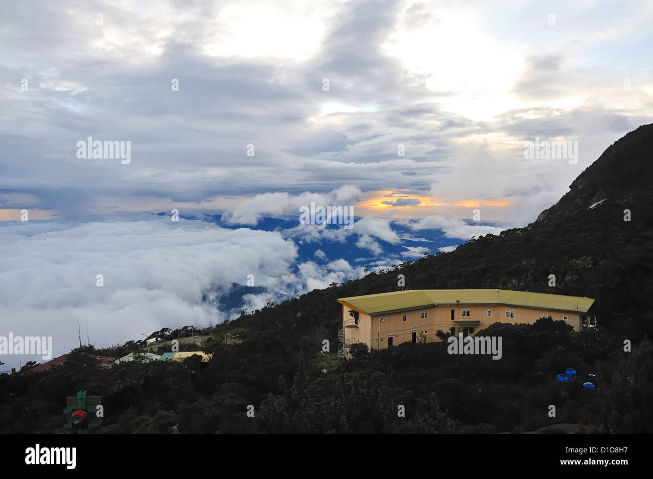 Laban Rata Resthouse, Mount Kinabalu, 3270m. All hiker need to stop and ...