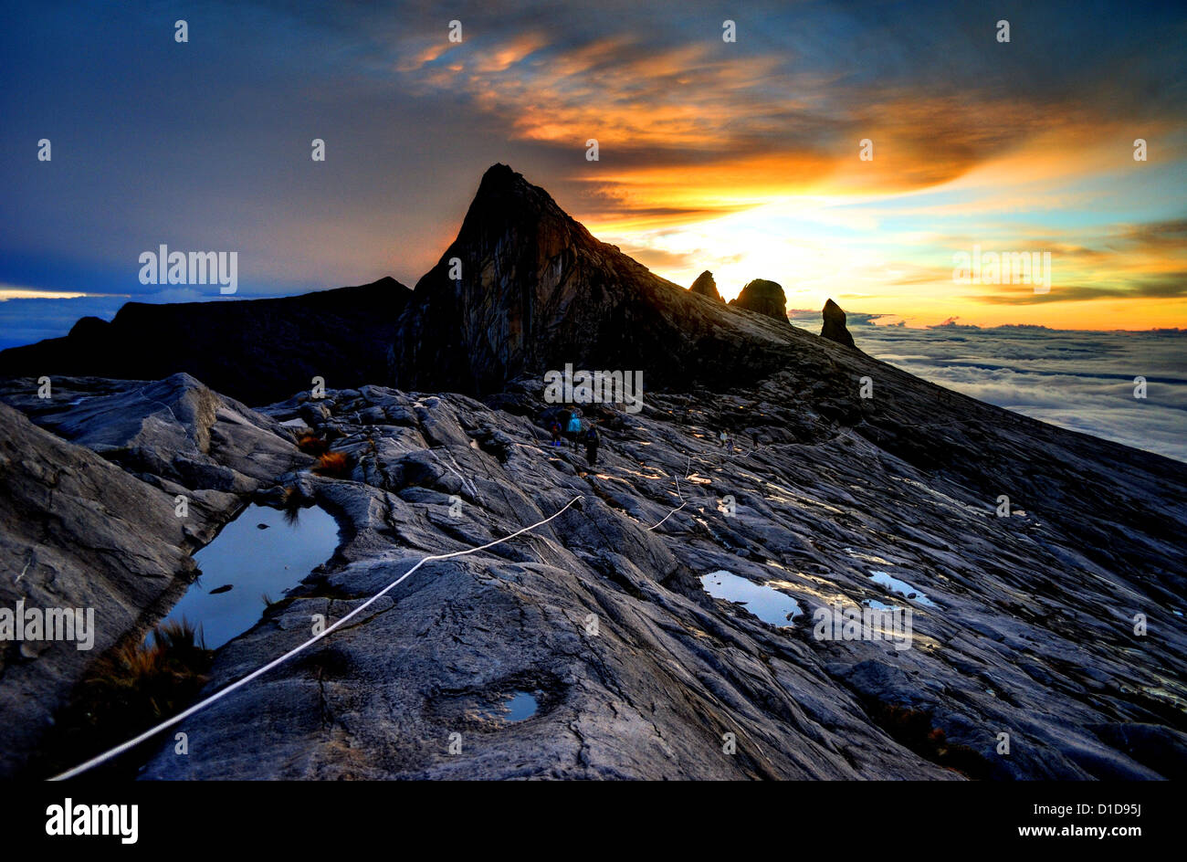 Mount Kinabalu, near Low's Peak, about 3900m Stock Photo - Alamy