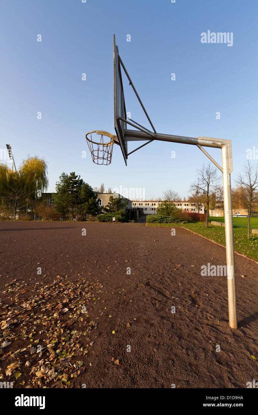 Basketball Hoop in the Friedrich-Ludwig-Jahn Stadium in Berlin, Germany ...
