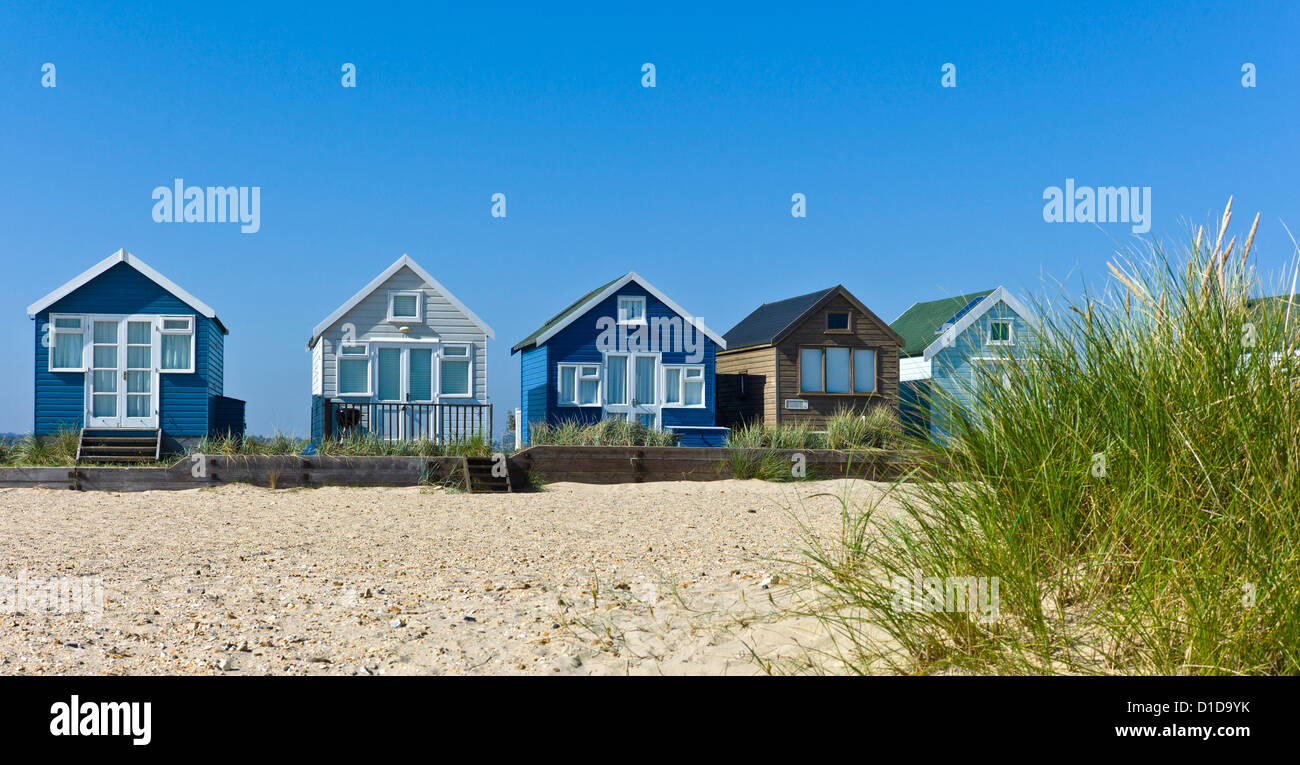 Beach Huts, Christchurch Bay, Dorset, UK Stock Photo - Alamy