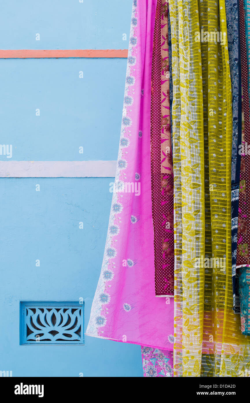 Hanging saree hi-res stock photography and images - Alamy