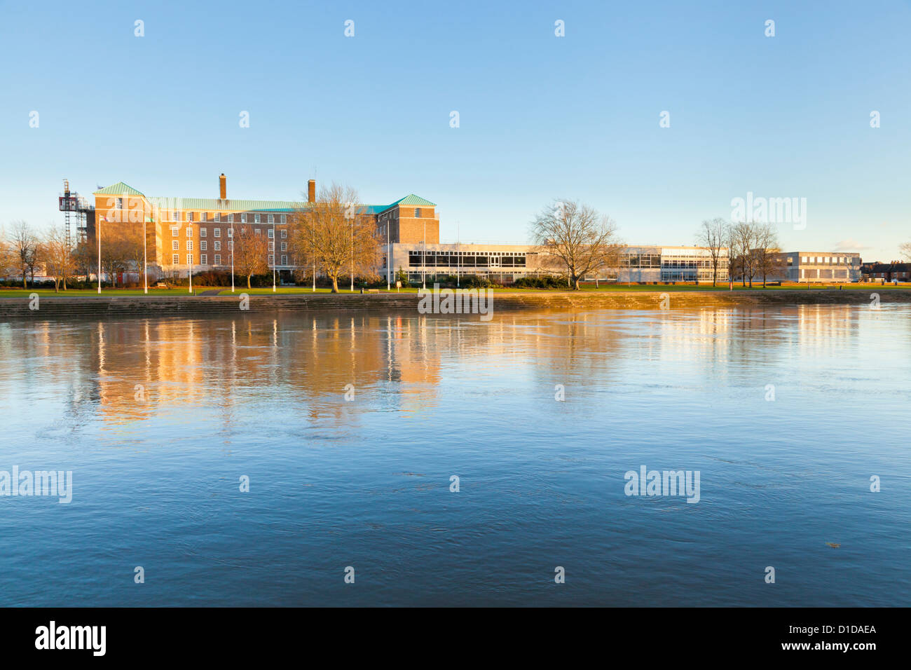 County Hall, headquarters of Nottinghamshire County Council, viewed ...