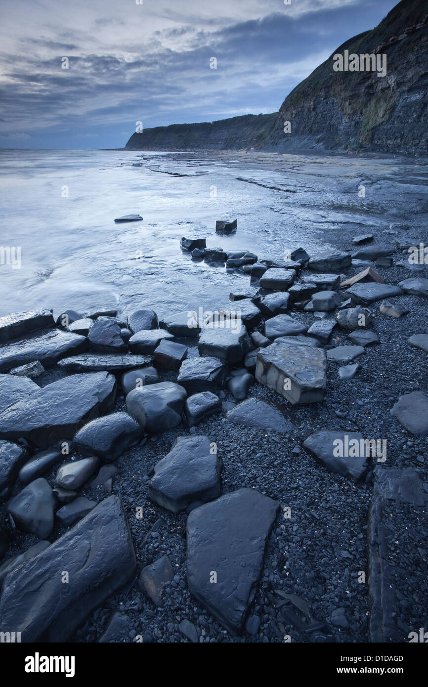 Kimmeridge Bay on the Jurassic coastline of Dorset. The area is known ...
