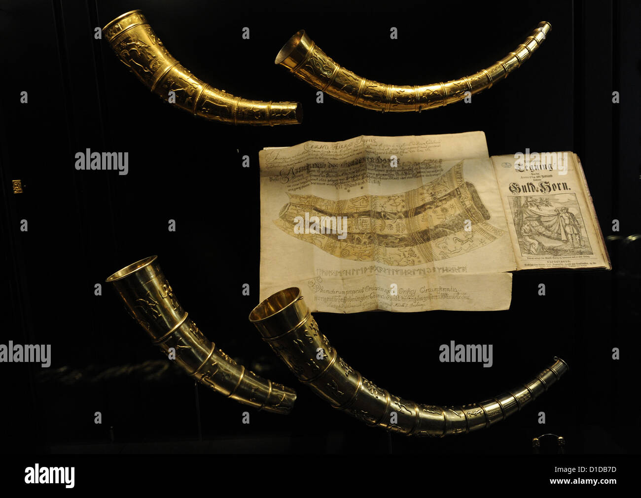 The Golden Horns of Gallehus, Jutland. Early 5th century. Museum of ...