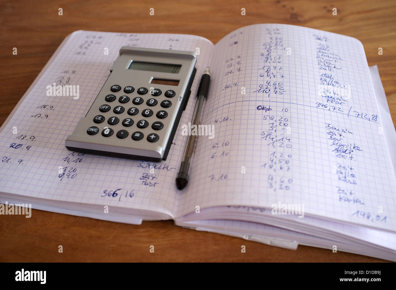Household accounting hi-res stock photography and images - Alamy