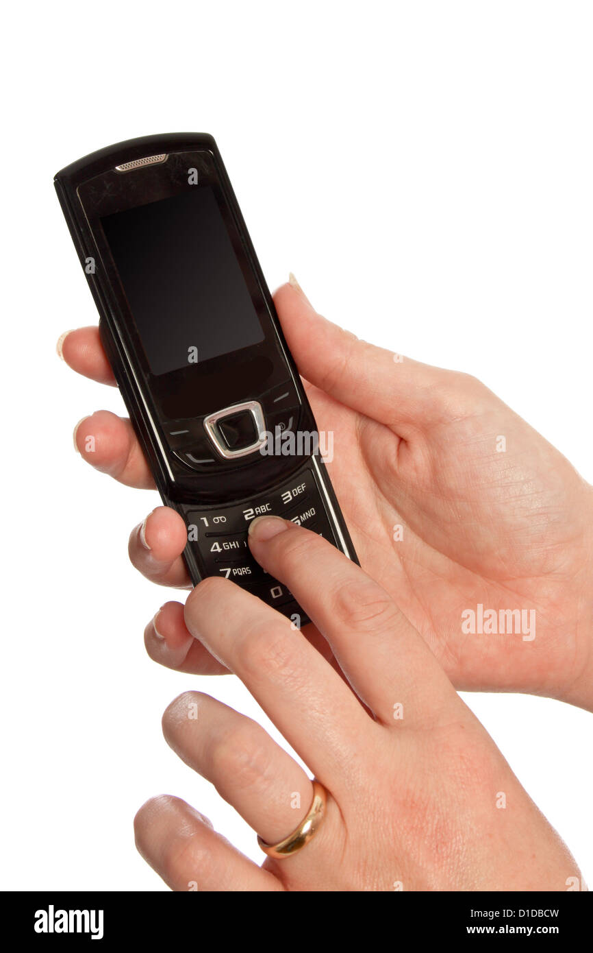close up of a hand holding a mobile phone Stock Photo - Alamy