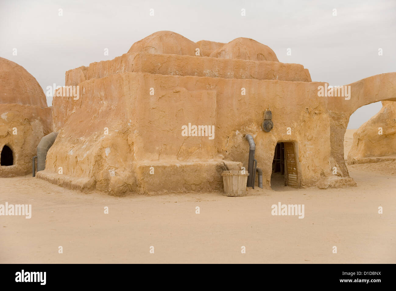 Film set in the Sahara desert near Tozeur in central Tunisia used in a ...