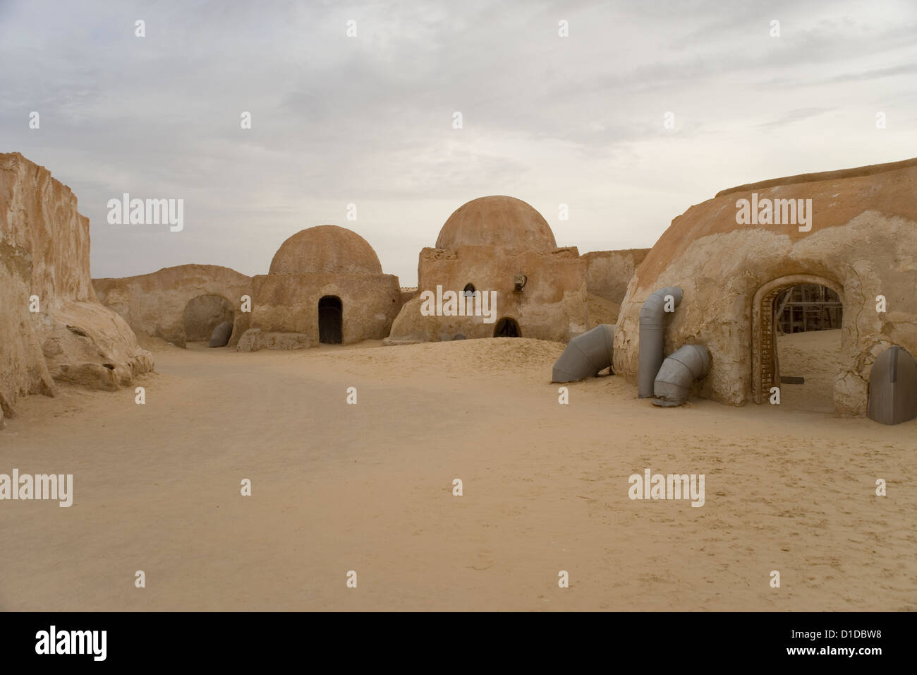 Film set in the Sahara desert near Tozeur in central Tunisia used in a ...