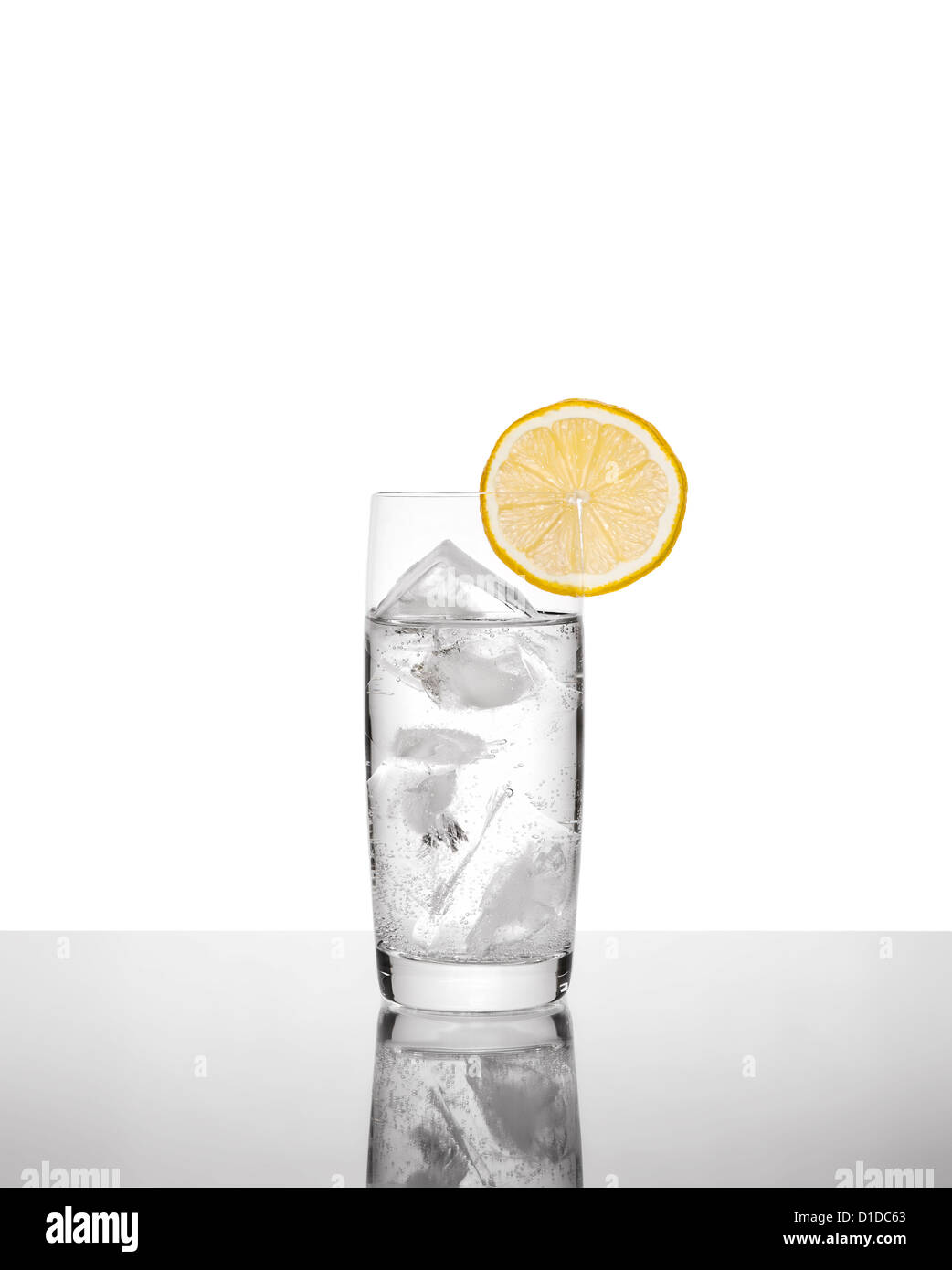 Lemonade on white background Stock Photo - Alamy