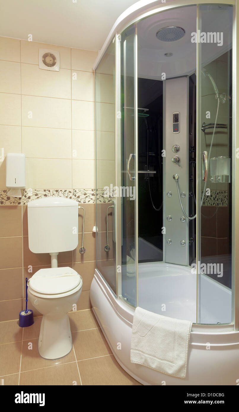 Interior of a small toilet, modern and simple Stock Photo - Alamy
