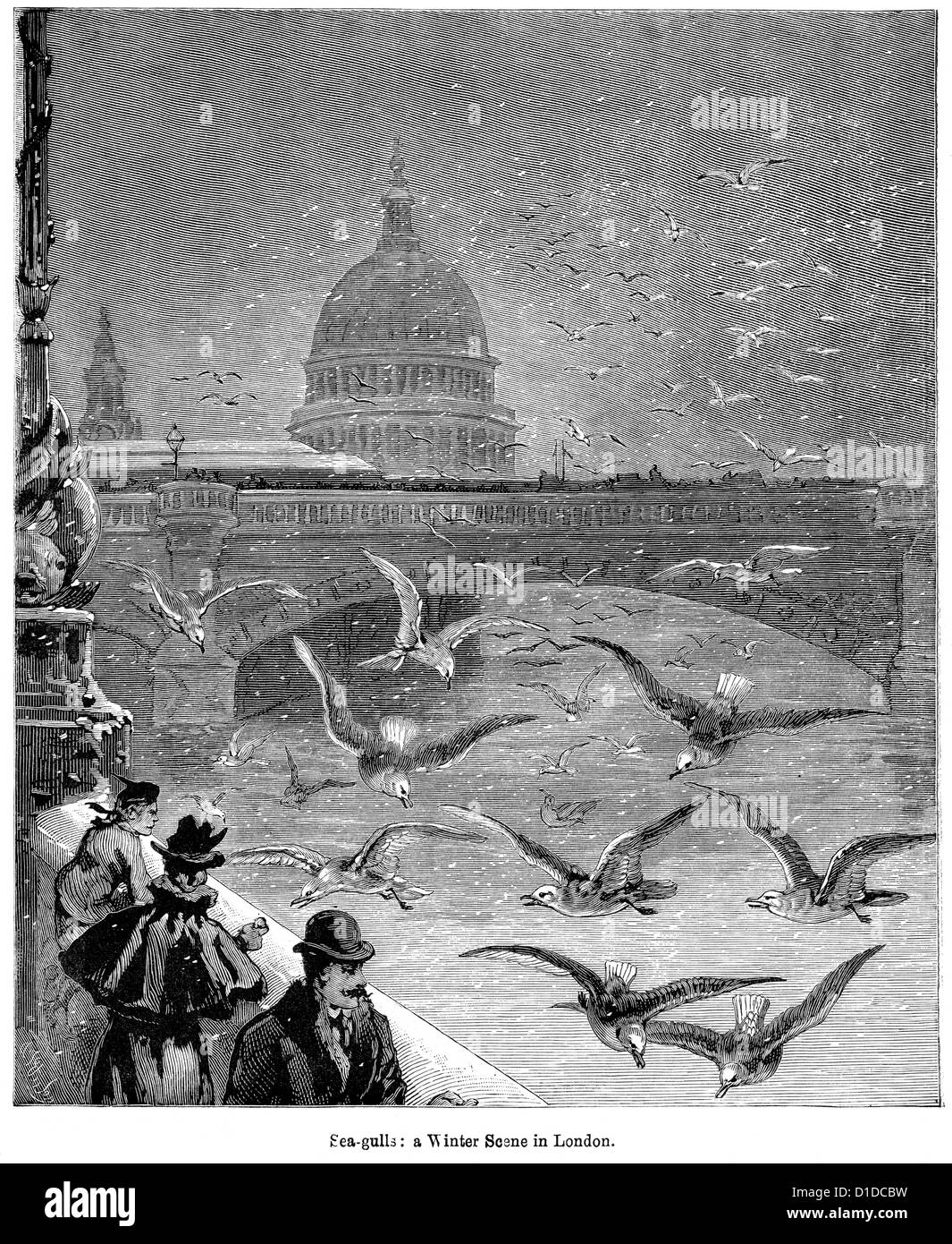 Victorian london skyline engraving hi-res stock photography and images ...